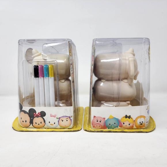 Disney | Other | Lot Of 2 Disney Tsum Tsum Design A Vinyl Dumbo Mickey Mouse New Coloring Diy ...